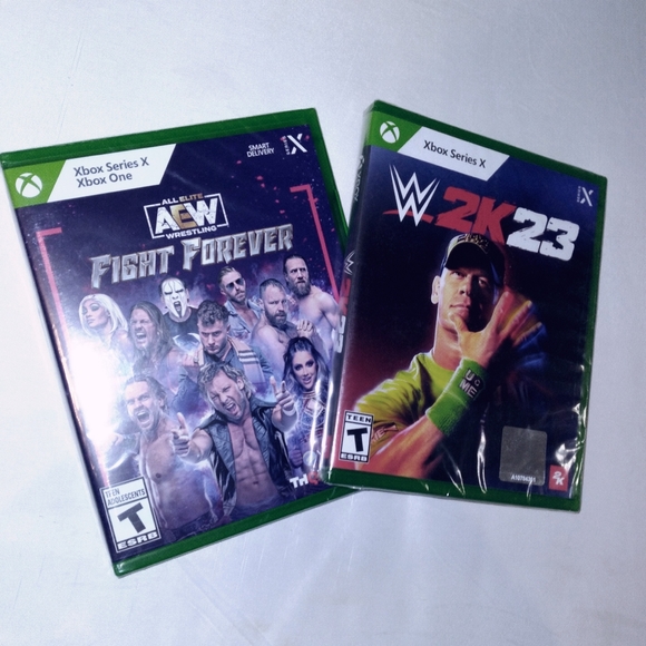 Microsoft | Video Games & Consoles | Xbox Series X Wrestling Game Bundle Wwe 2k23 Aew Fight ...